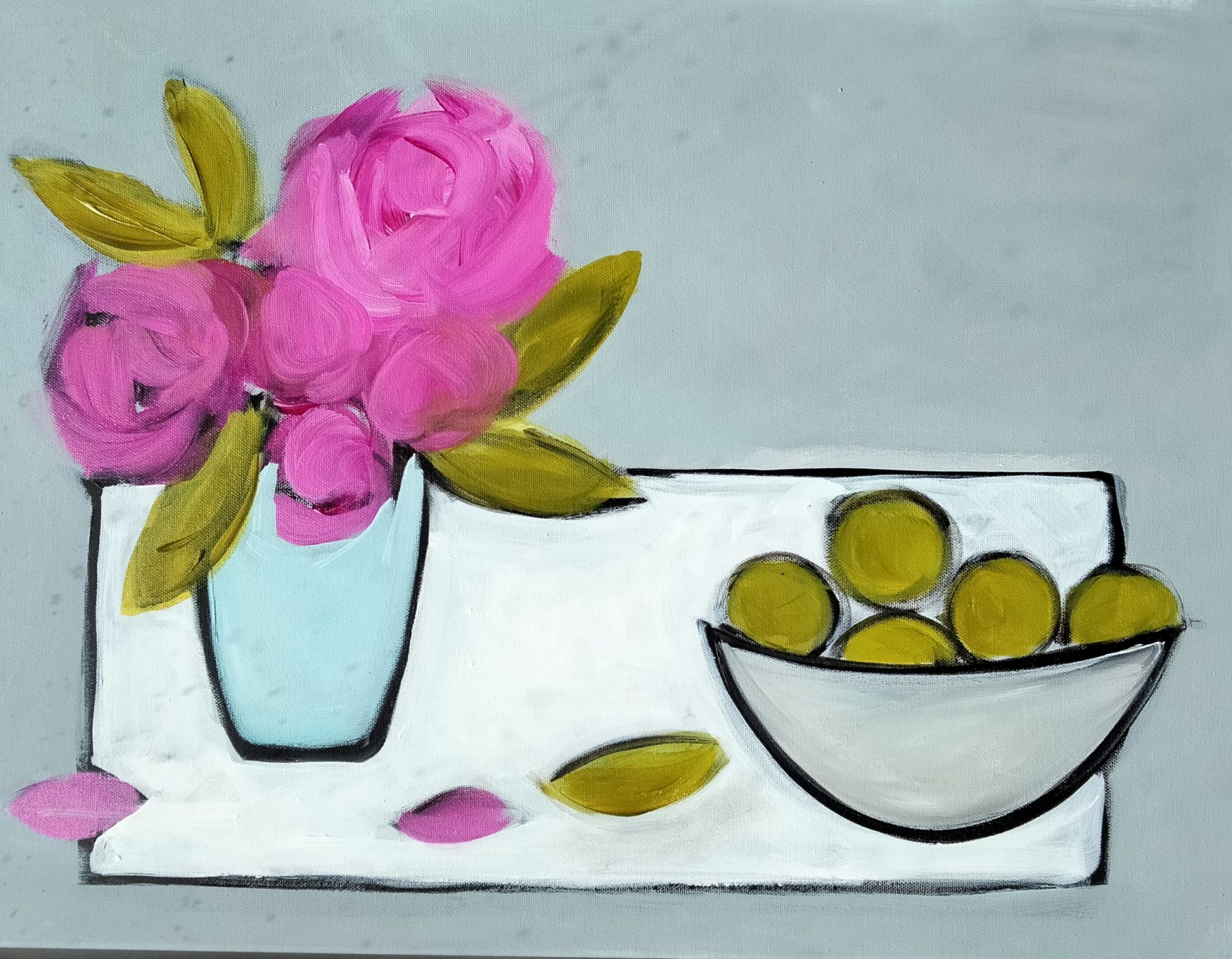 acrylic still life painting for beginners