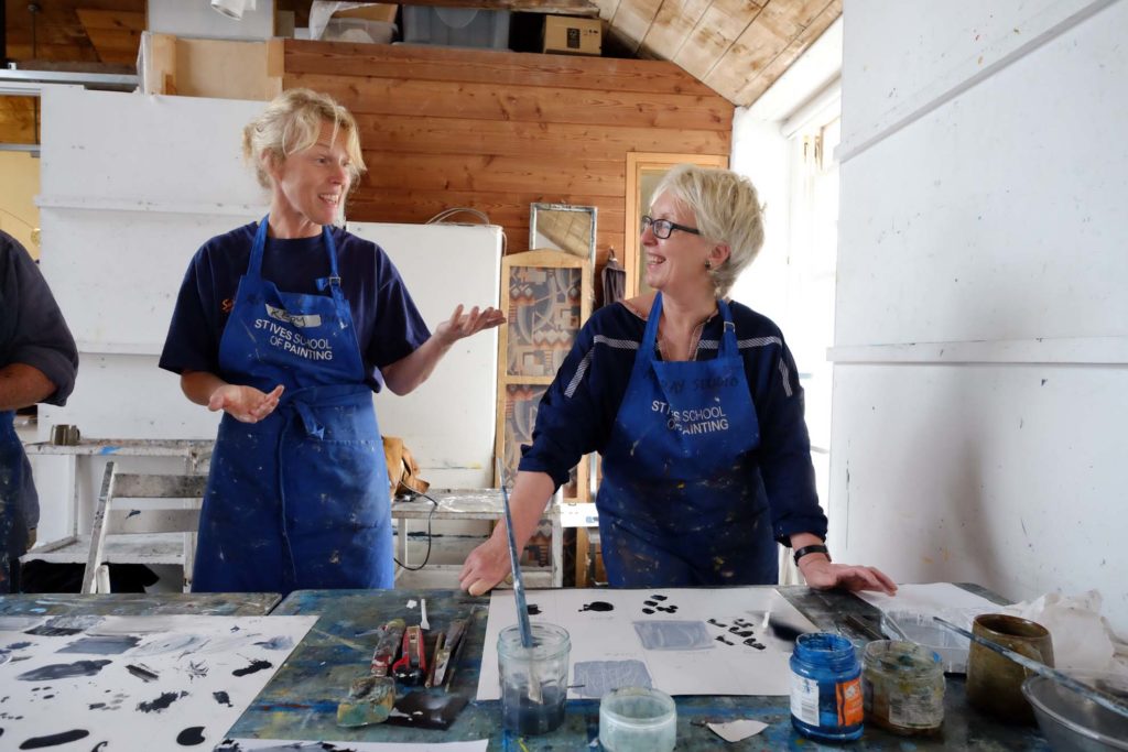 Tutor Liz Hough- Responding to the rugged coastline of Cornwall